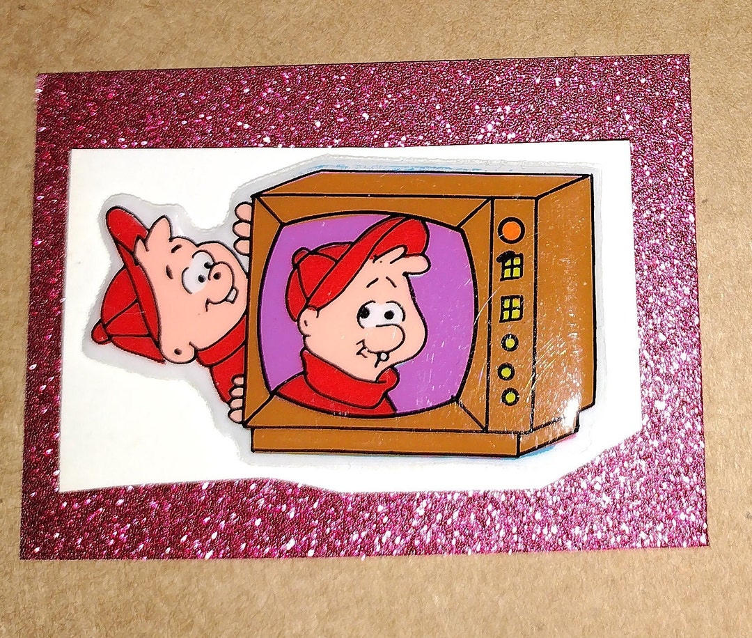 1980s Vintage Alvin and the Chipmunks on TV, 1984 Puffy Sticker ...