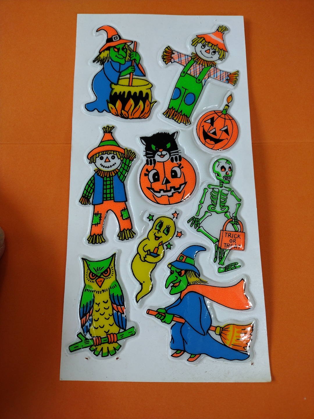 1980s Vintage Imperial Halloween Puffy Stickers, Your Choice -rare ...