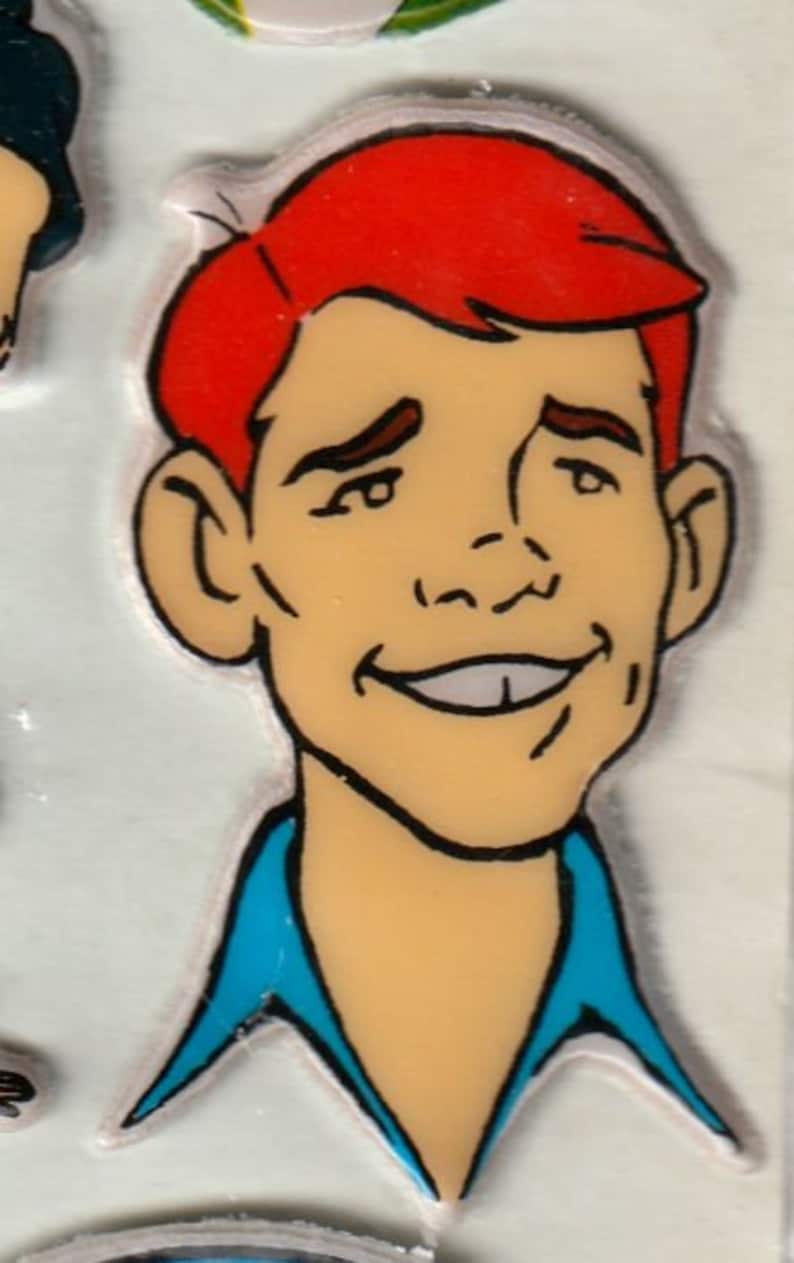 1980s Vintage Puffy Stickers, the Fonz and the Happy Days Gang Cartoon ...
