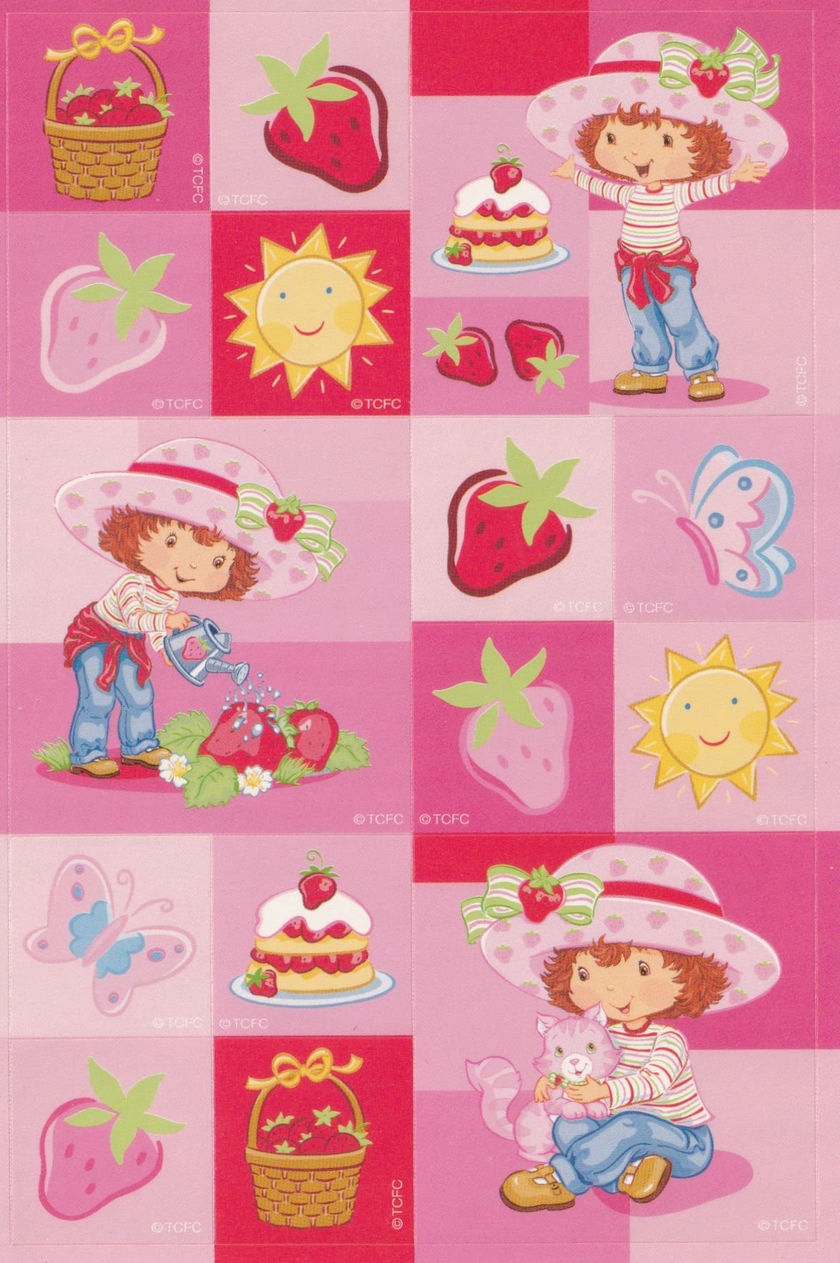 Strawberry Shortcake Sticker Sheets 2000's: You Choose 1 - Etsy