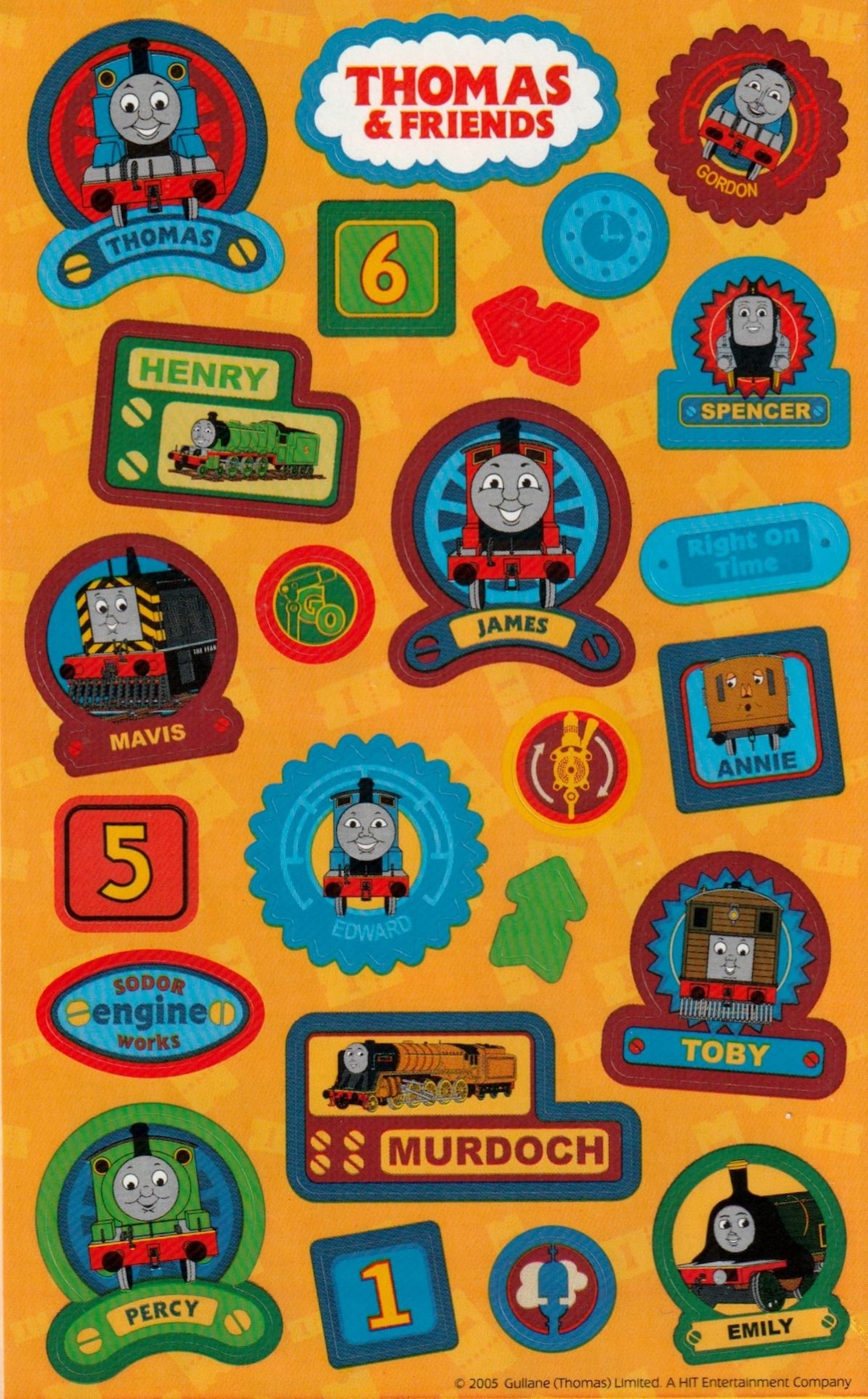 Vintage Stickers: Sandylion Thomas and Friends, the Tank Engine Train ...