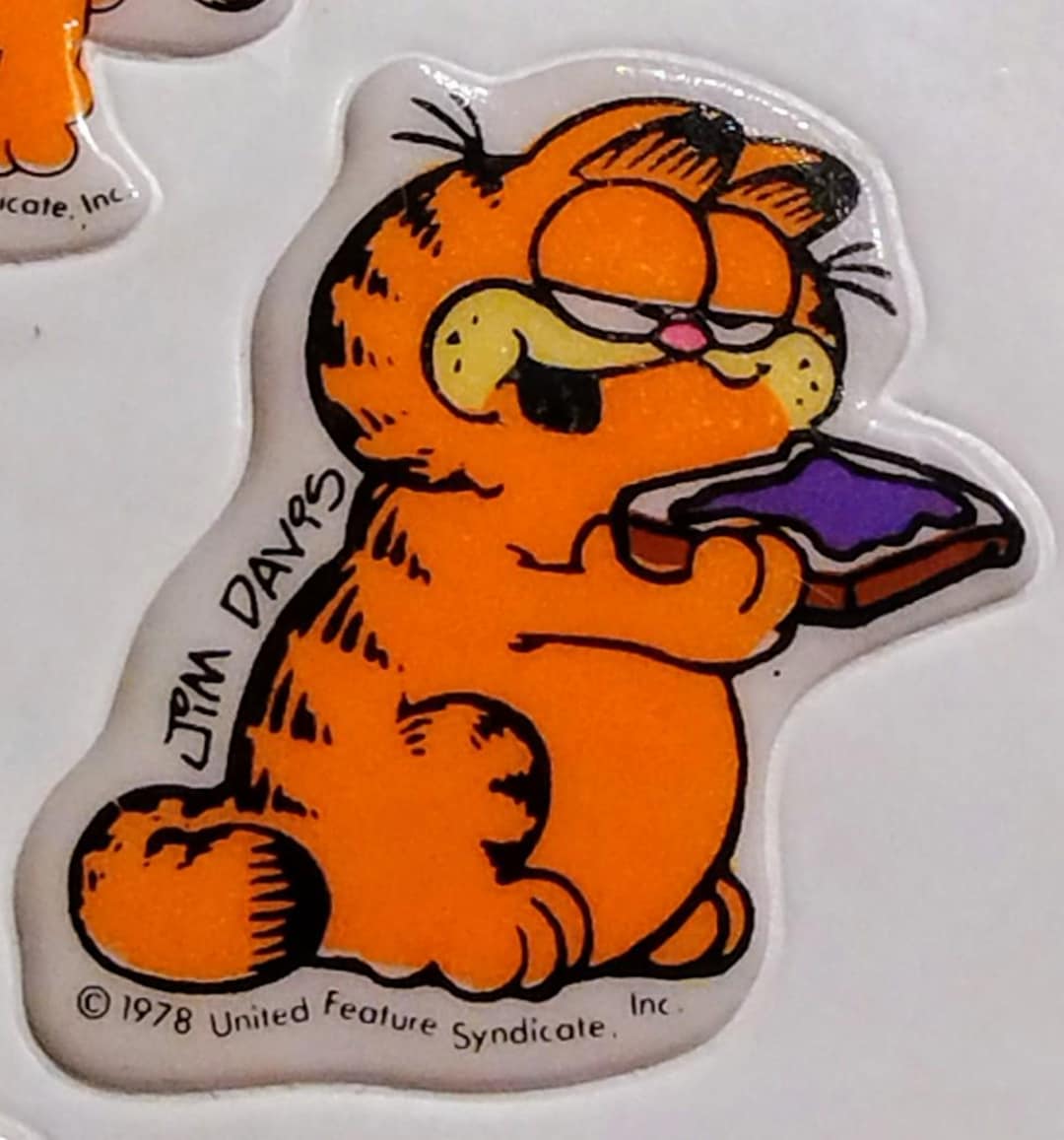 1980s 1990s 2000s Vintage Garfield Grape Jelly Bread Scratch and Sniff ...