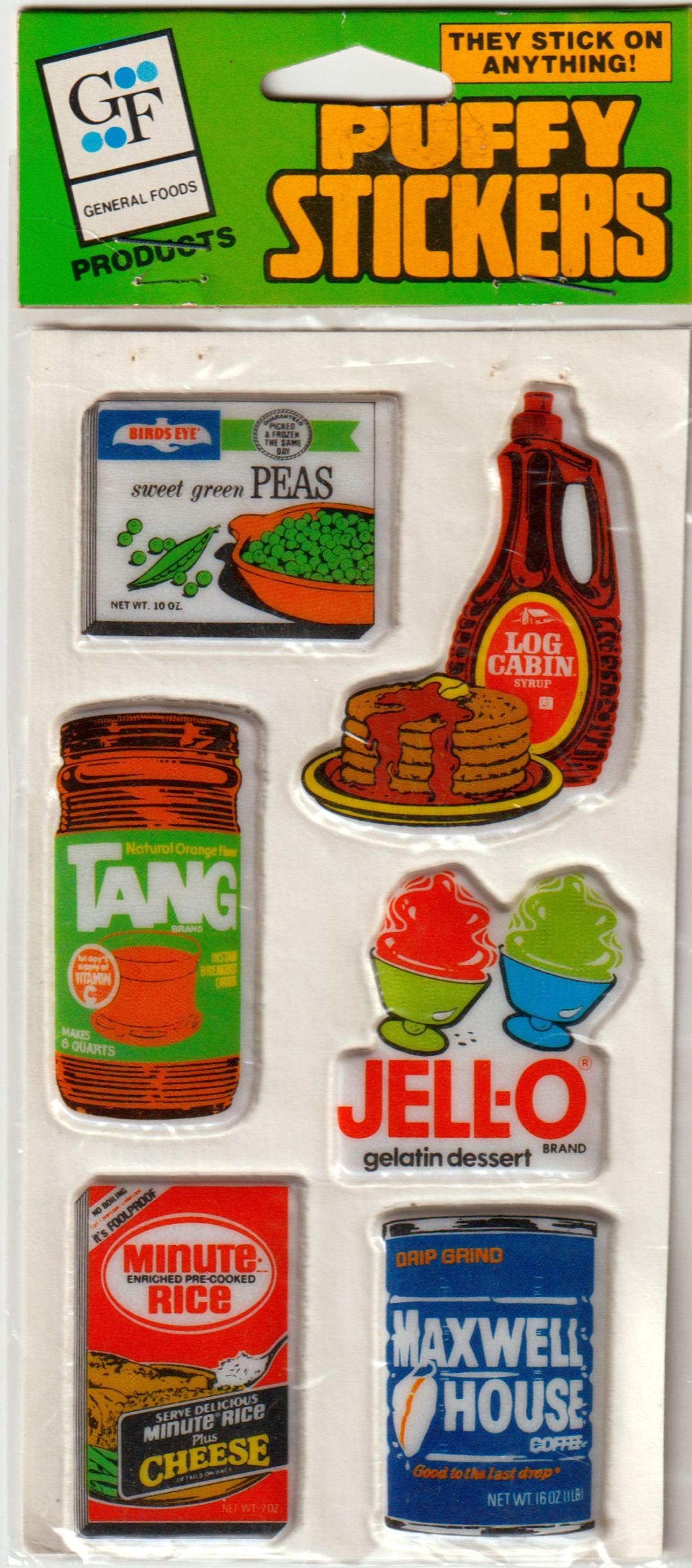 1980s Gordy Vintage Puffy Stickers, General Foods, Sealed Package, Bird ...