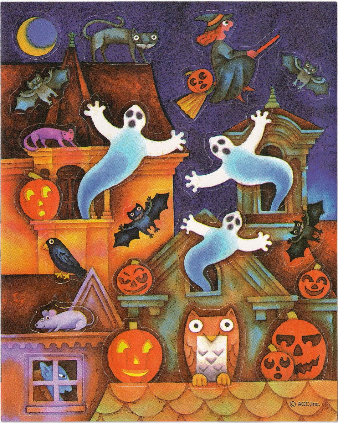 Vintage 1980s 1990s 2000s Sticker Sheet, American Greetings Rare ...