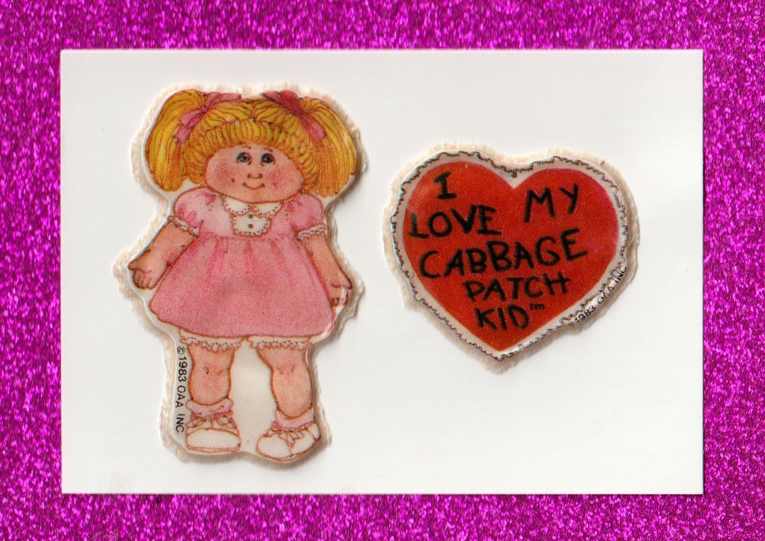 1980s Vintage Cabbage Patch Kids Puffy Sticker, Rare and Restored, I ...