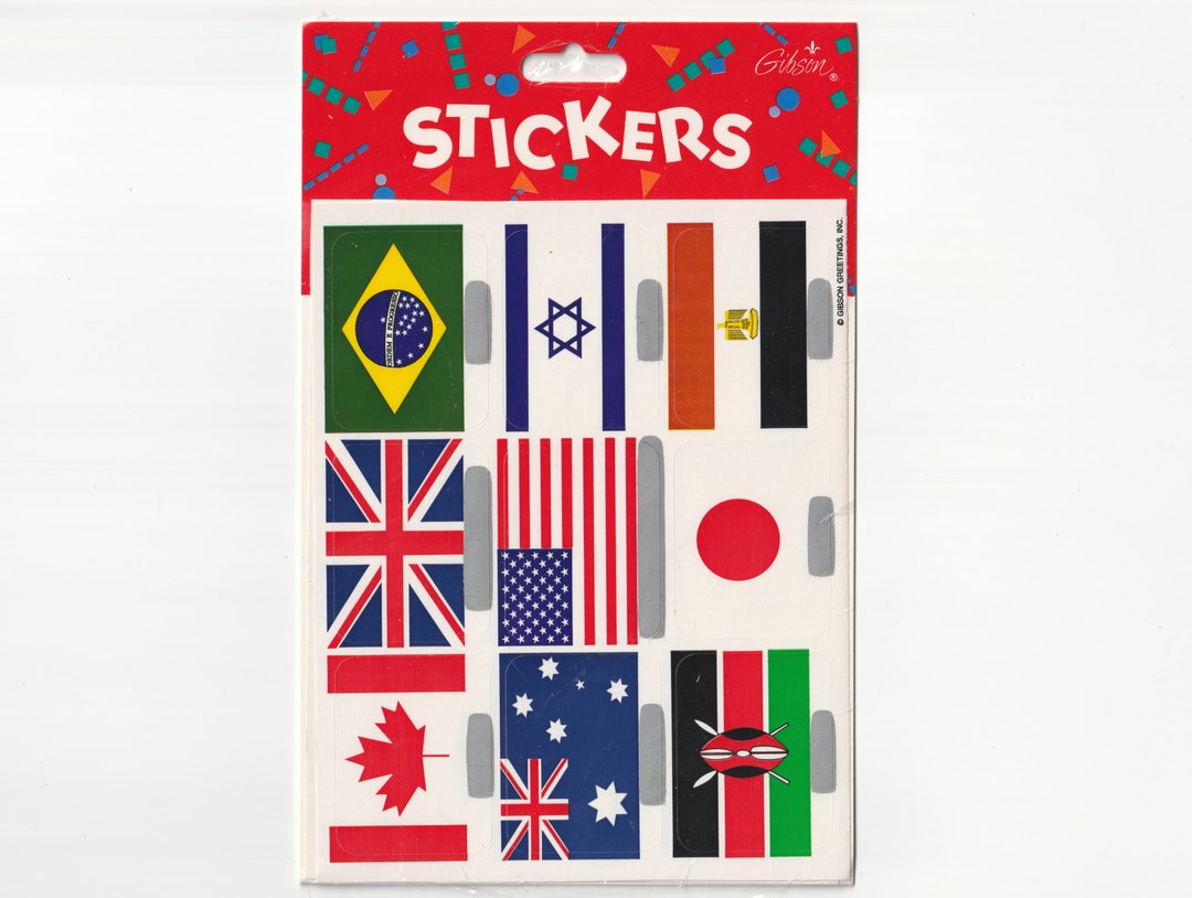 Vintage 1980s 1990s Flags of the World With Scratch off - Etsy