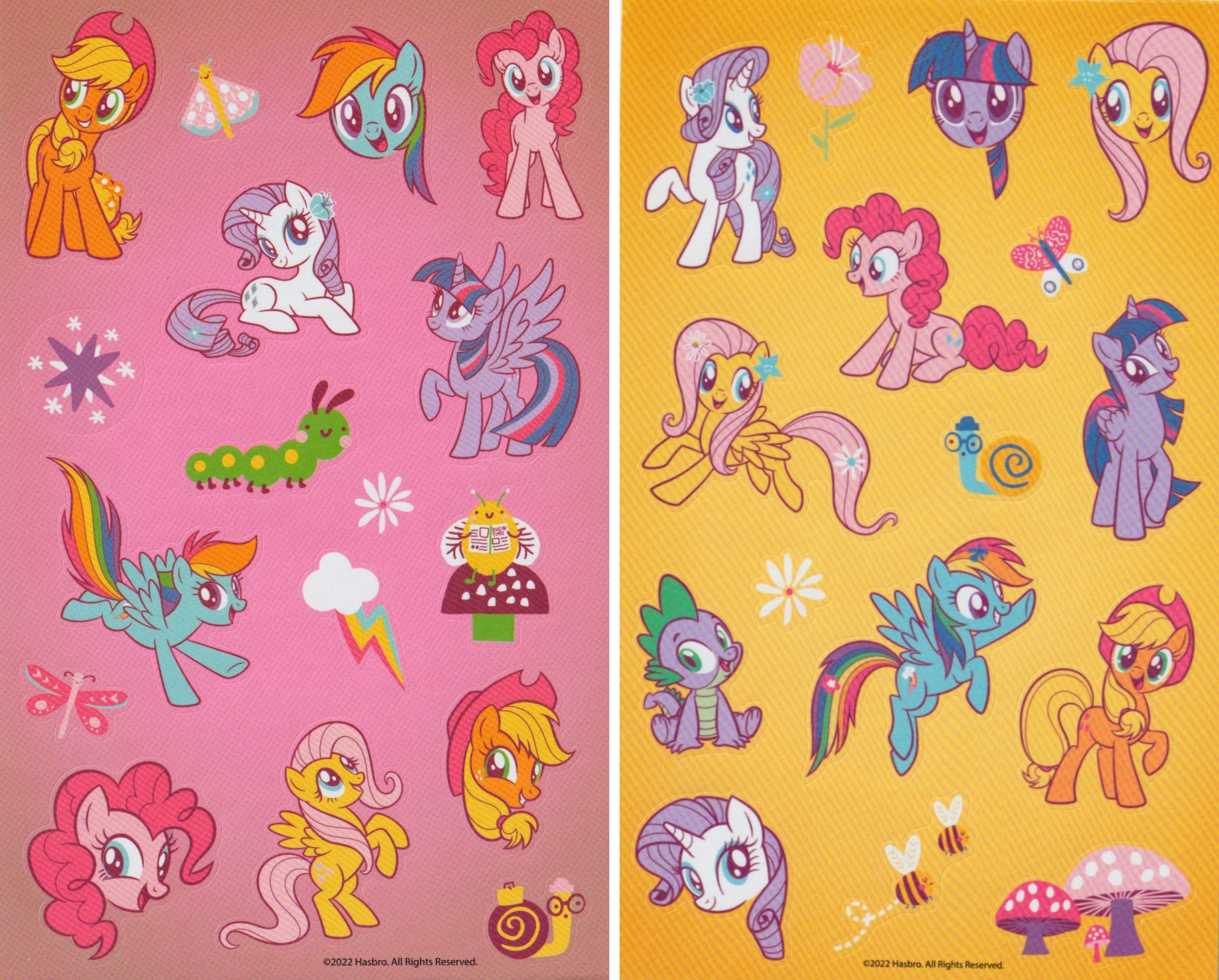 My Little Pony Set of Two Sticker Sheets, Modern C. 2022 - Etsy