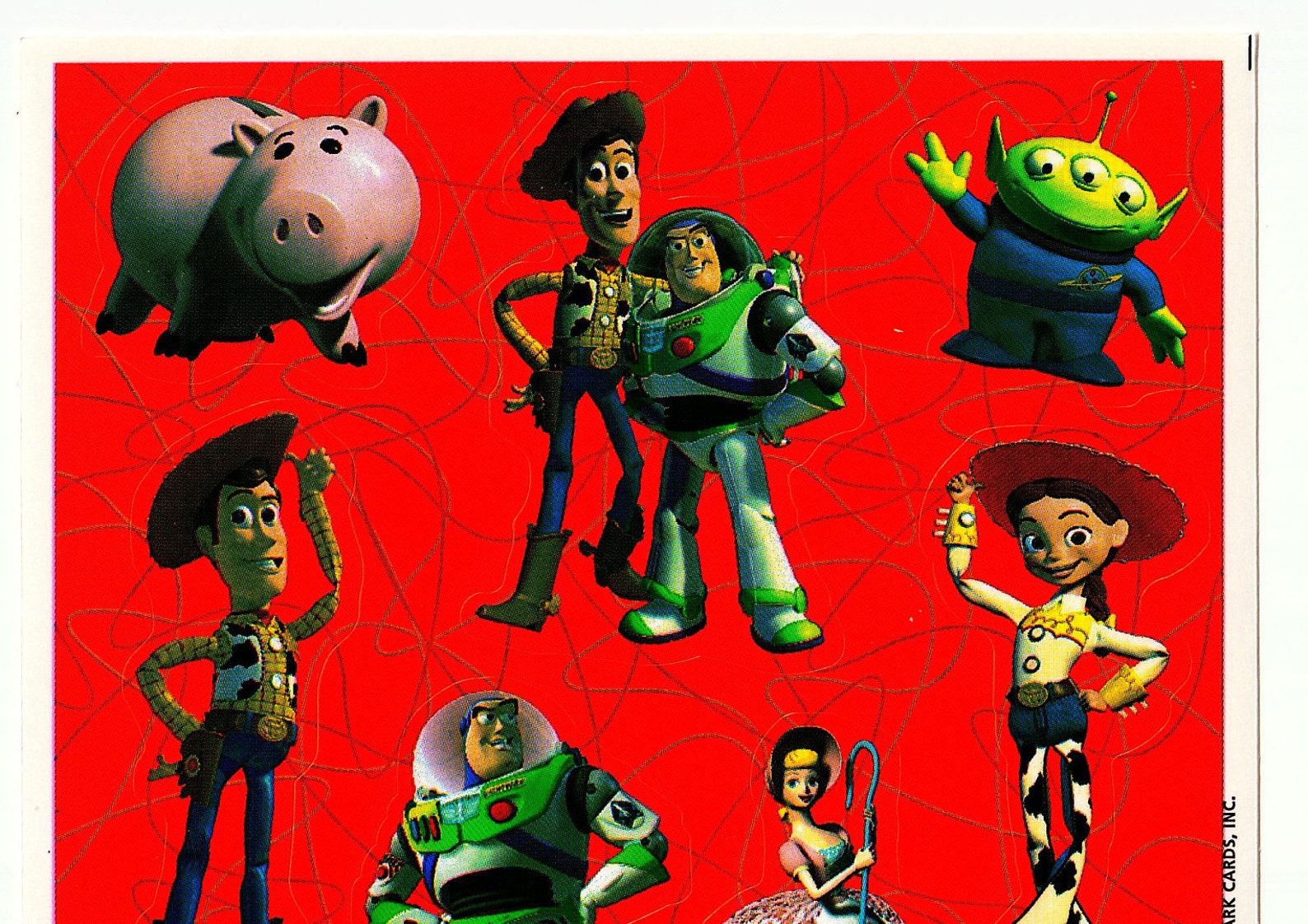 Vintage 1990s Red Hallmark Toy Story Sticker Sheet Mr Potato | Etsy