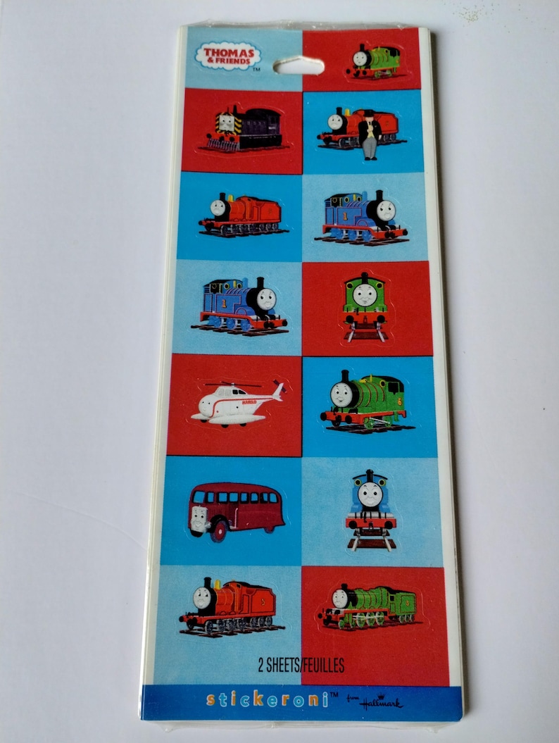 Thomas and Friends, the Tank Engine Train, Single (one) Sticker Sheet ...