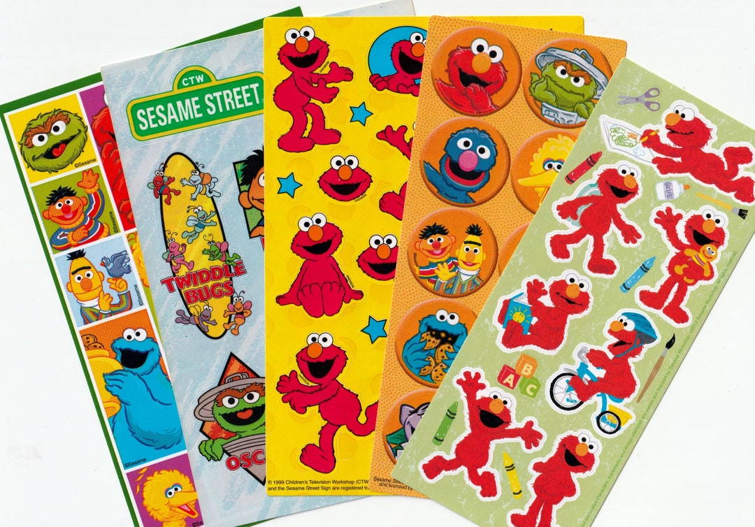 Vintage 1980s 1990s 2000s Sesame Street Sticker Sheets, You Choose One ...