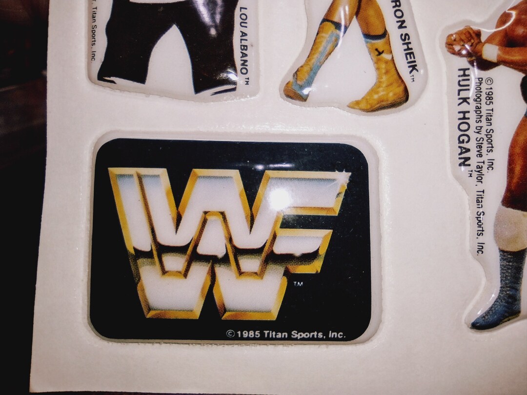 1980s 1990s Vintage WWF World Wrestling Character Puffy Stickers ...