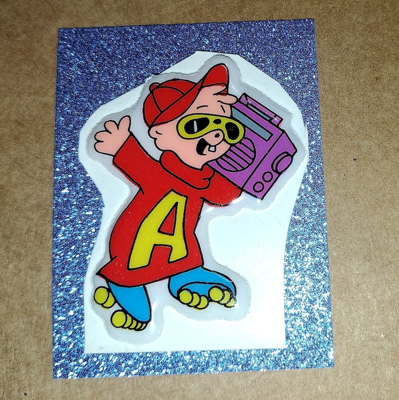 1980s Vintage Alvin and the Chipmunks With Boom Box on Roller Skates ...
