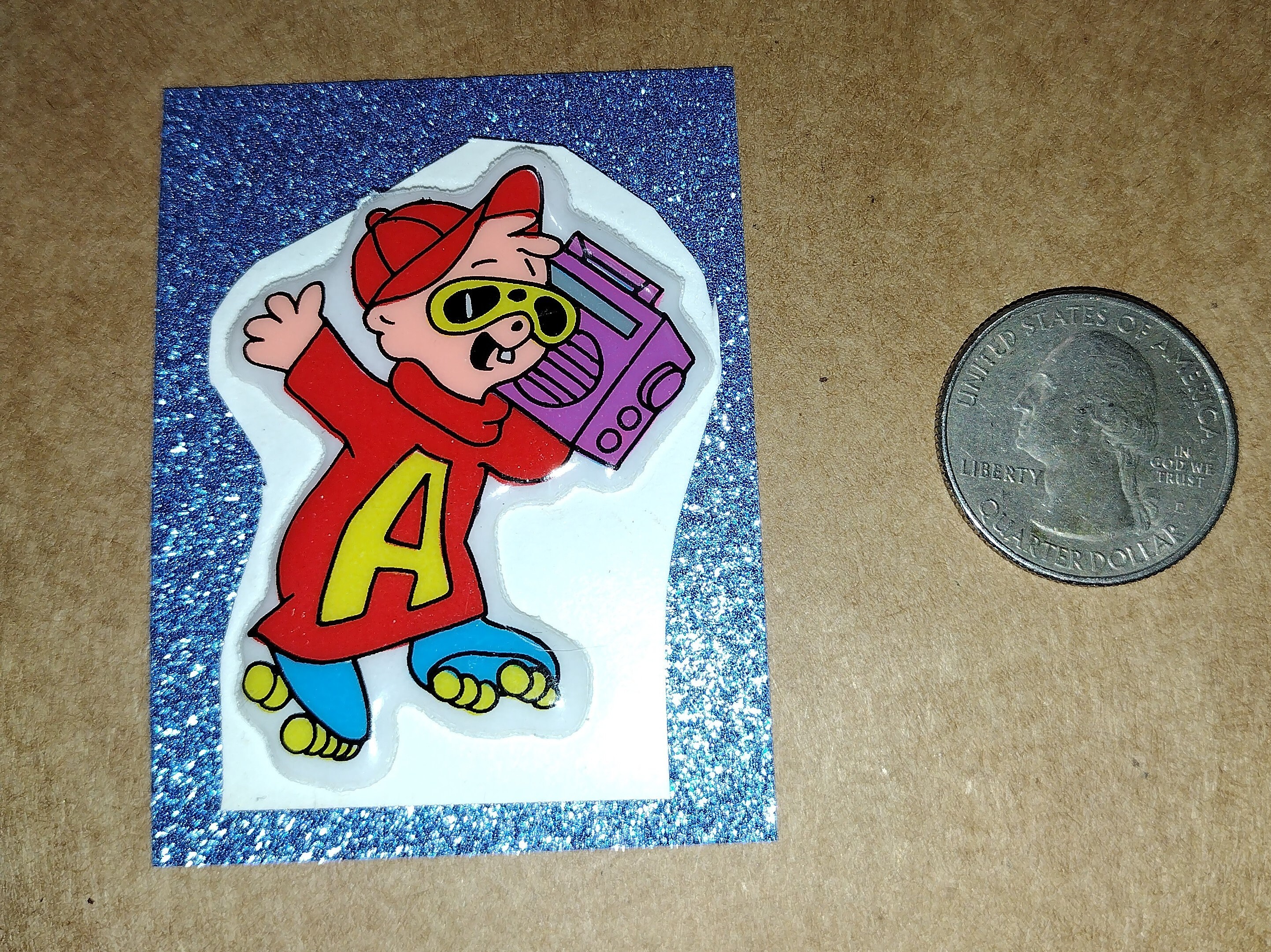 1980s Vintage Alvin and the Chipmunks With Boom Box on Roller Skates ...