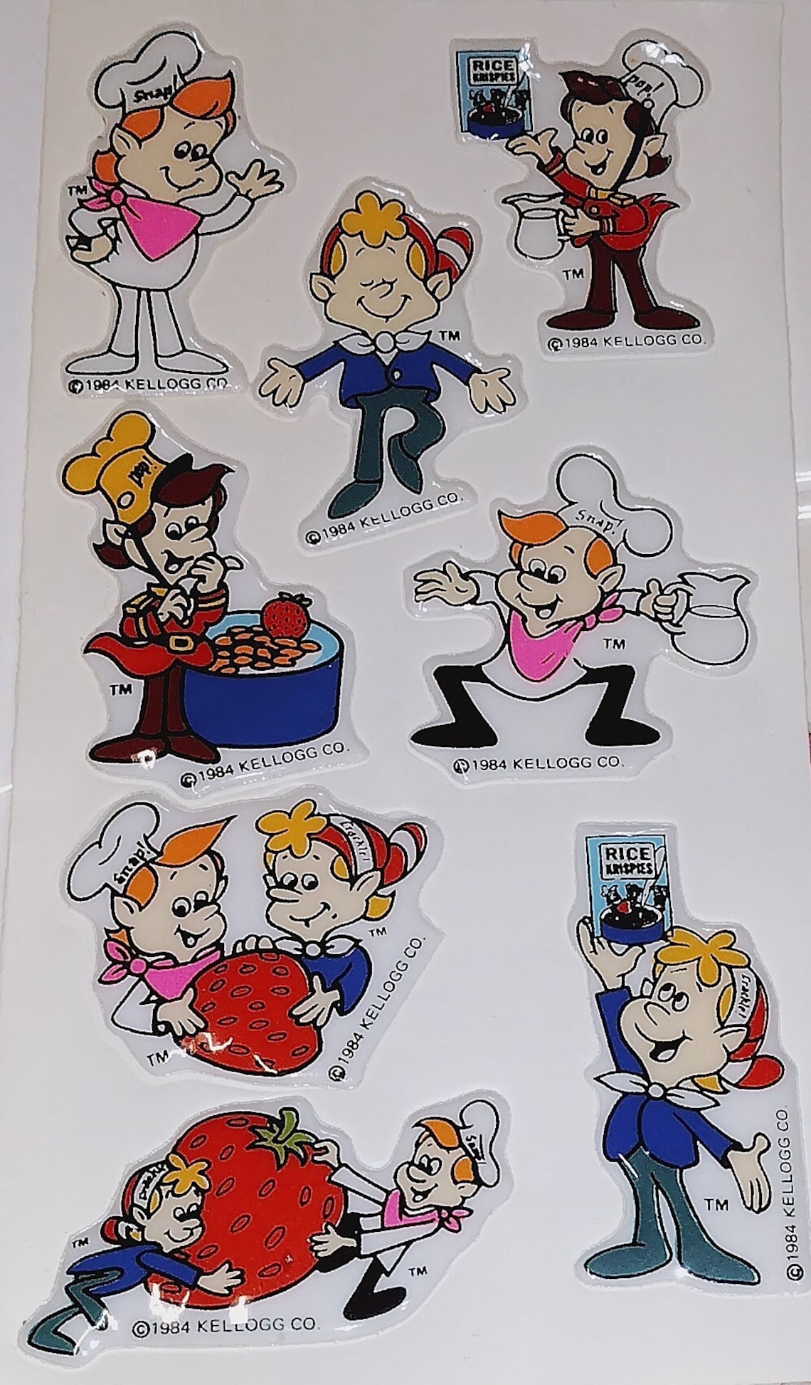 1980s Vintage Puffy Stickers Rice Krispies Cereal Snap - Etsy