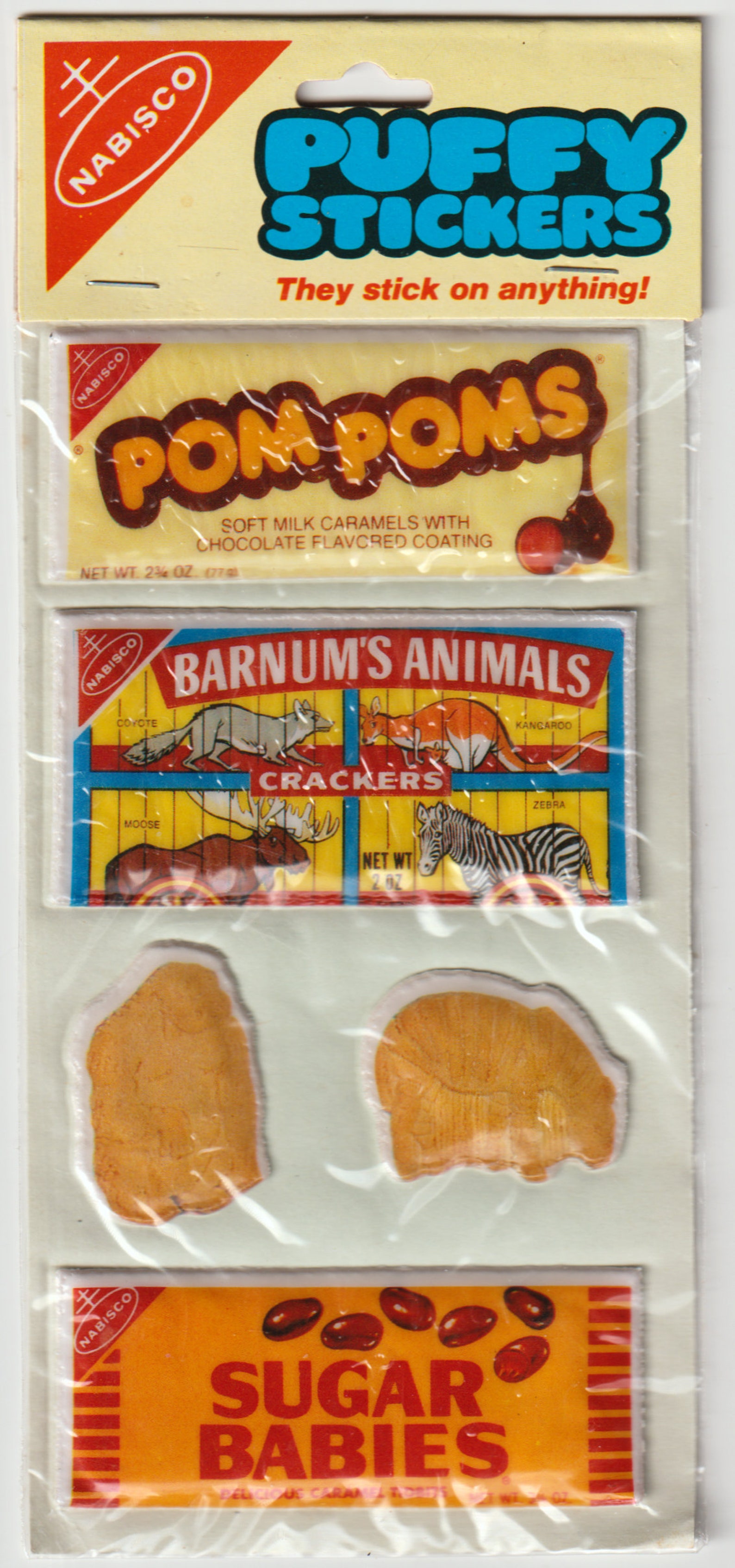 1980s 1990s Vintage nabisco GORDY Puffy Stickers in Sealed Package ...