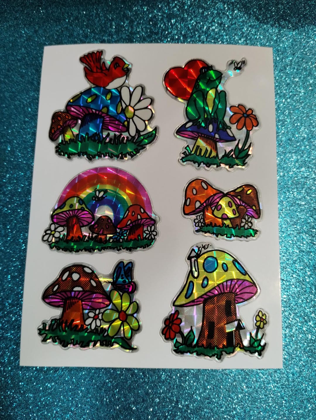 Vintage 1980s 1990s 2000s Kodak Photo Sticker Sheet, Prismatic From ...