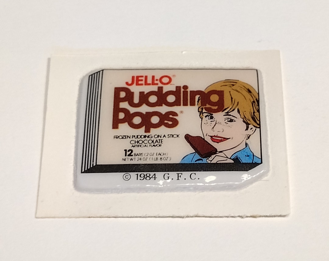 1980s Vintage Puffy Stickers - Chocolate Jello Pudding Pops, Bill Cosby ...