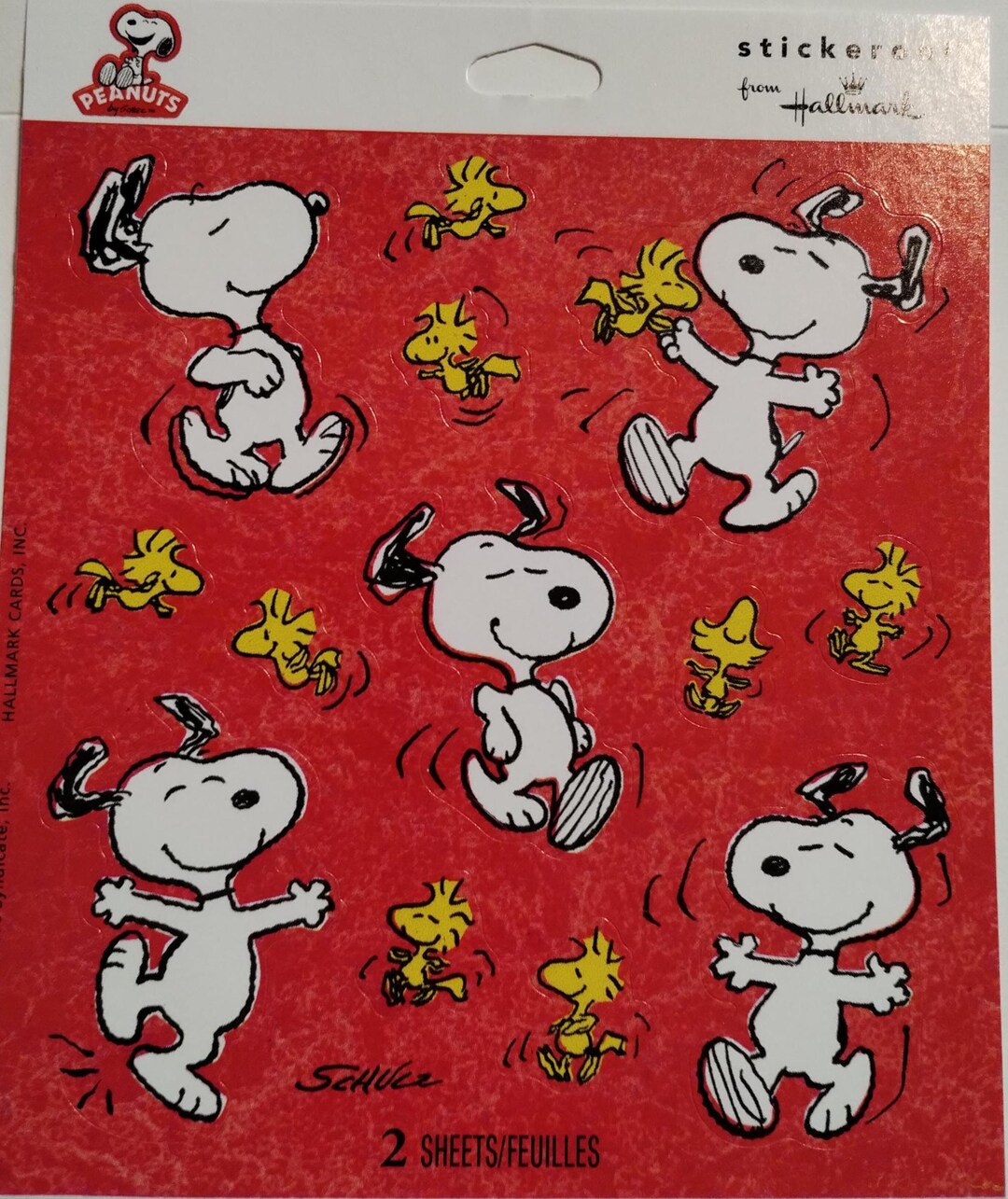 Vintage 1980s 1990s 2000s Sticker Sheet, Hallmark Stickeroni Peanuts ...