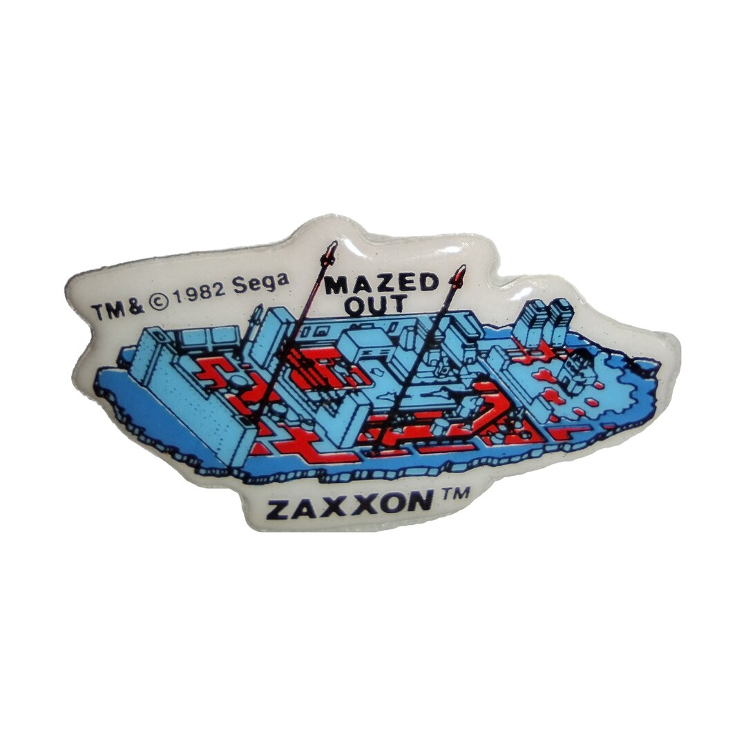 1980s 1990s 2000s Vintage Sega Zaxxon Puffy Sticker, Rare and Restored ...