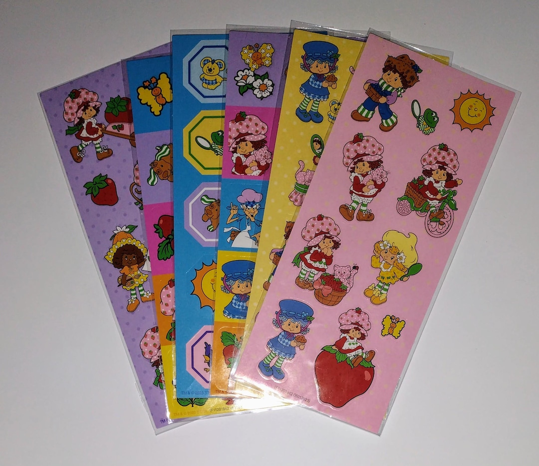 Strawberry Shortcake Sticker Sheets, C. 2023: Choose 1 Sheet, 1980s ...