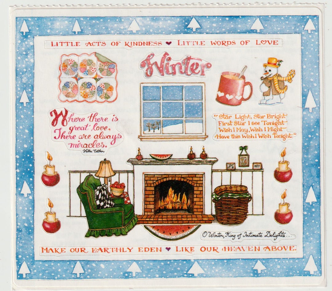 Vintage 1980s 1990s 2000s Susan Branch Scrapbooking Sticker Sheet ...