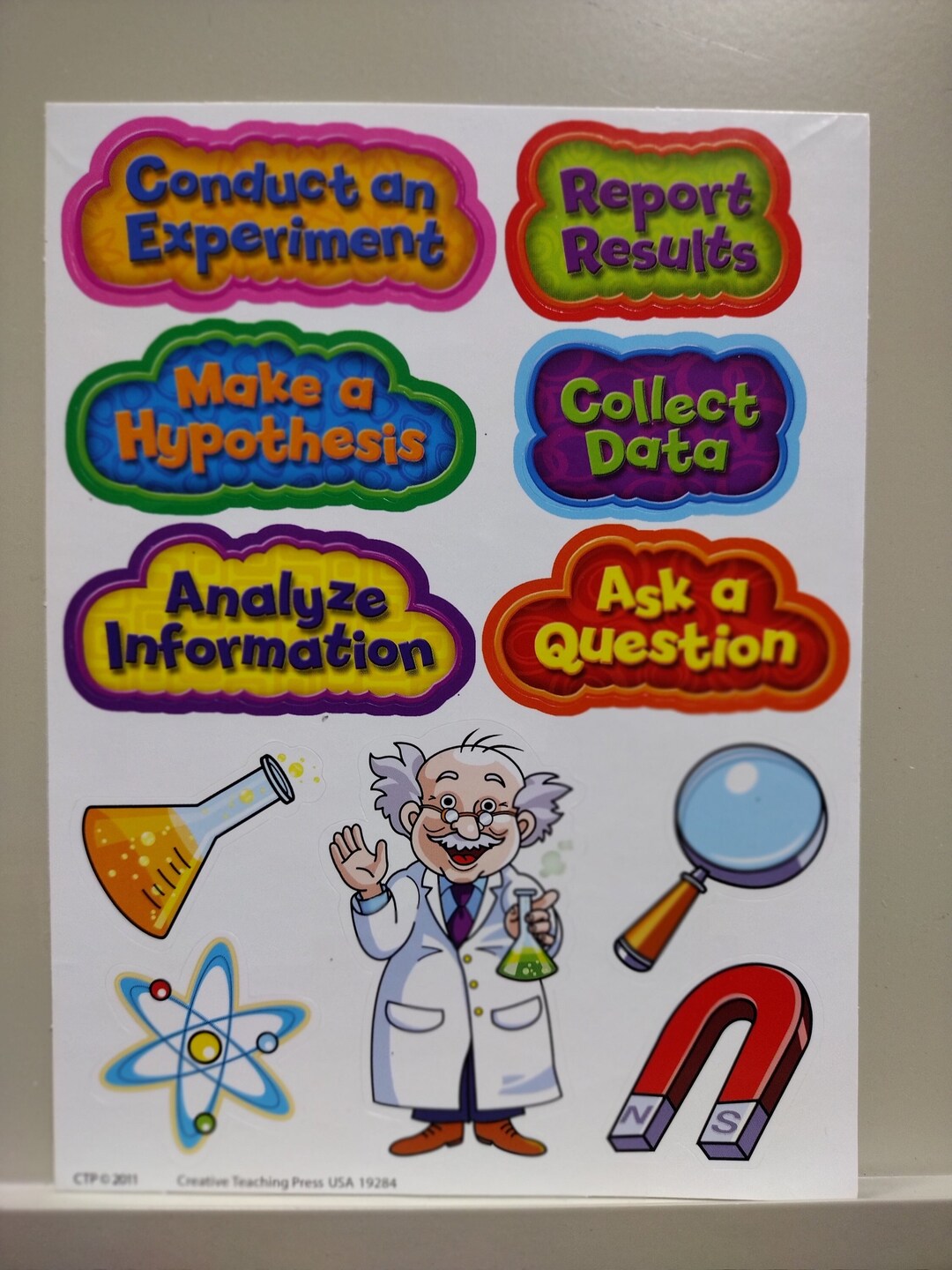 Vintage 1990s 2000s Sticker Sheets (2) the Scientific Method, Deductive ...