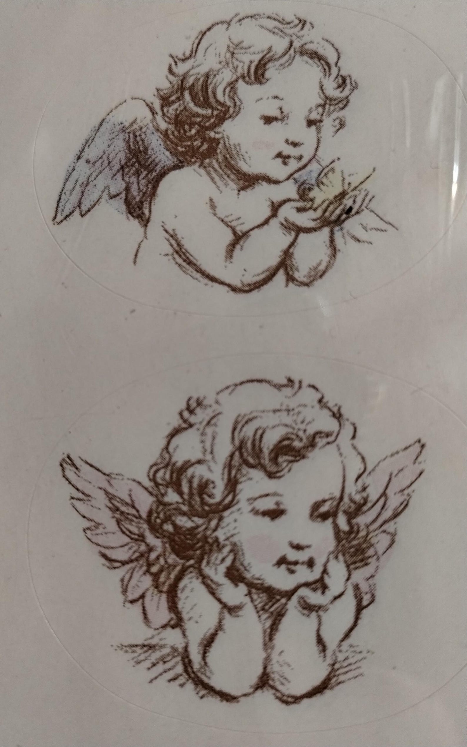 Vintage 1980s 1990s 2000s Hallmark Cherub Angels Sticker Sheet, Cute ...