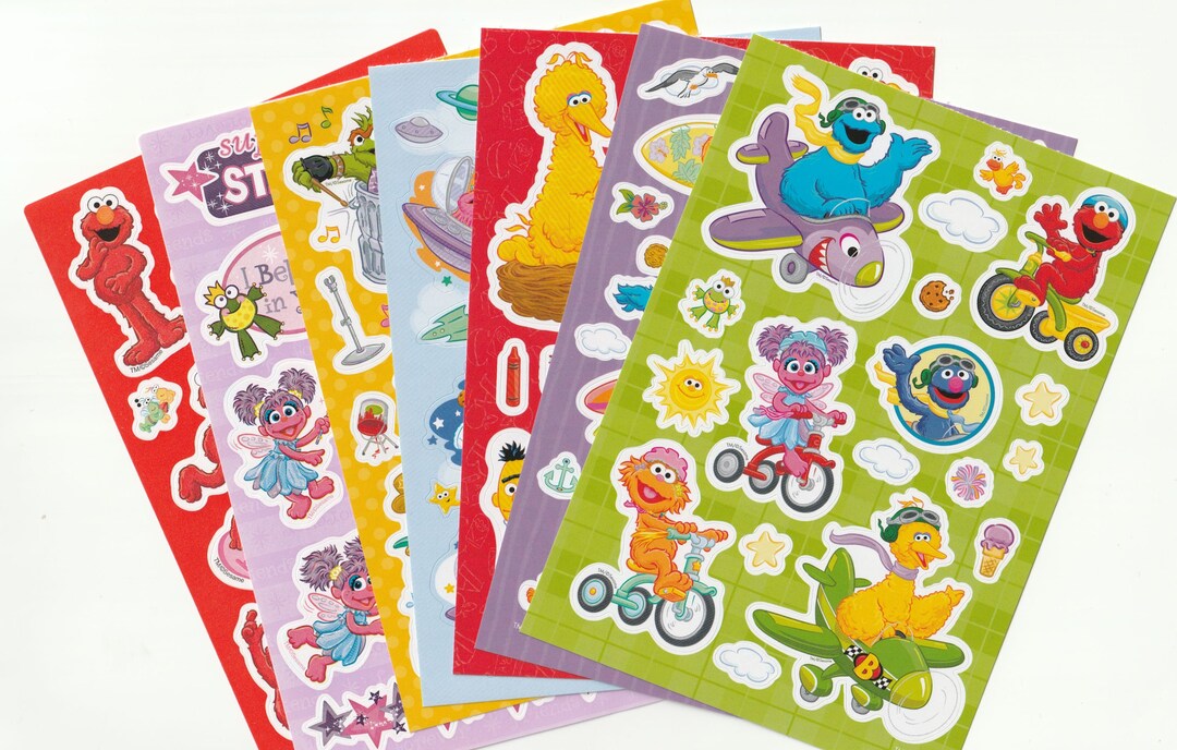 Vintage 1980s 1990s 2000s Sesame Street Sticker Sheets, You Choose One ...