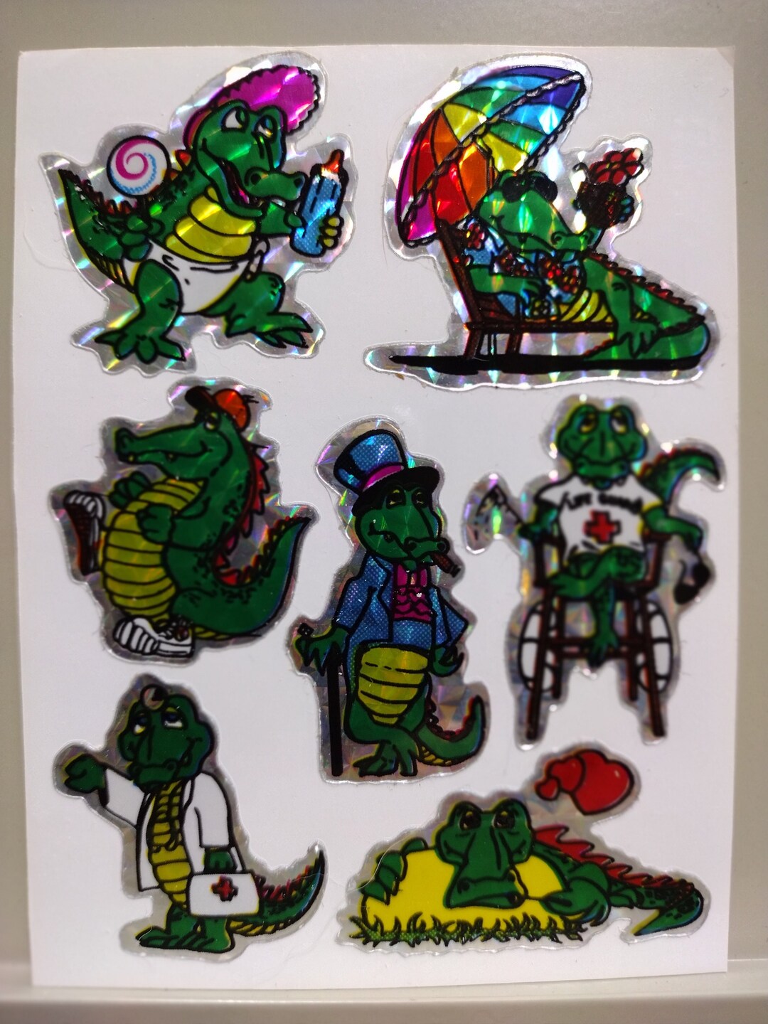 Vintage 1980s 1990s 2000s Kodak Photo Sticker Sheet, Prismatic From ...