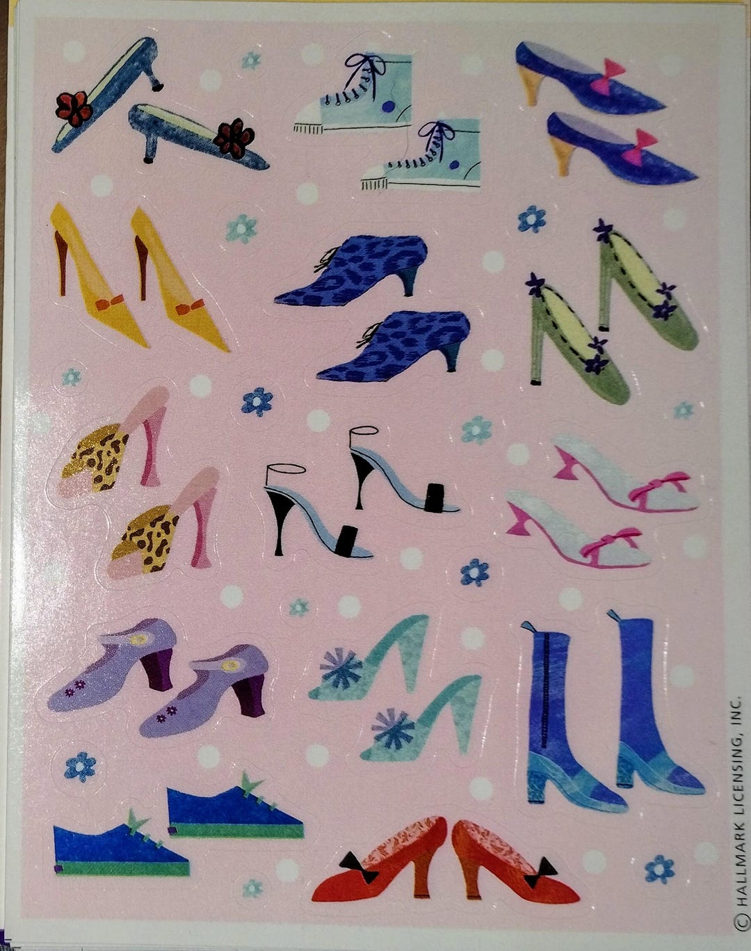 Vintage 1980s 1990s Hallmark Sticker Sheet, 80s Women's High Fashion ...
