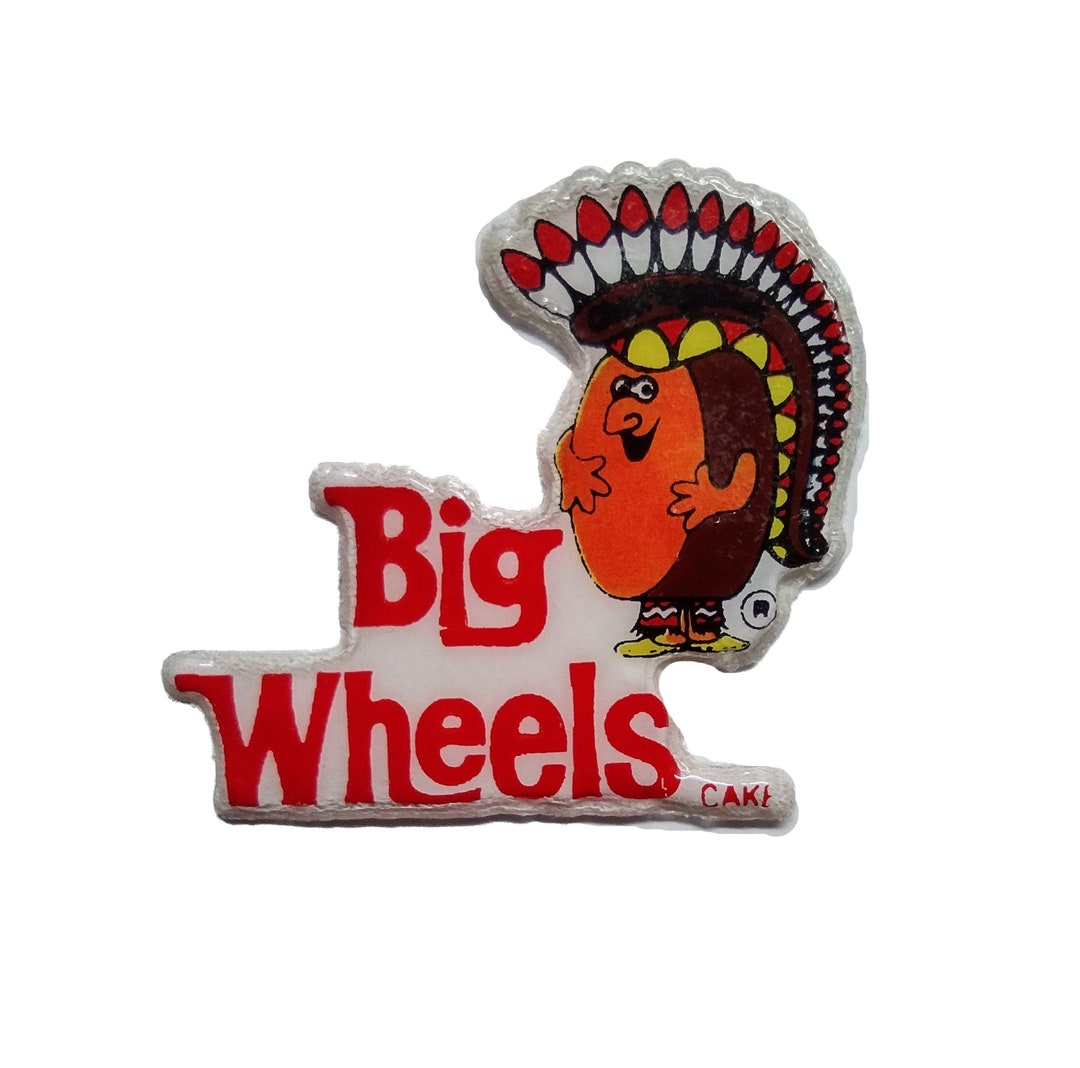 1980s Vintage Big Wheels Snack Cakes Puffy Sticker, Restored & Rare ...