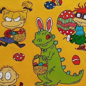 Rugrats Easter Sticker Sheet Vintage, 1980s 1990s Nostalgia ...