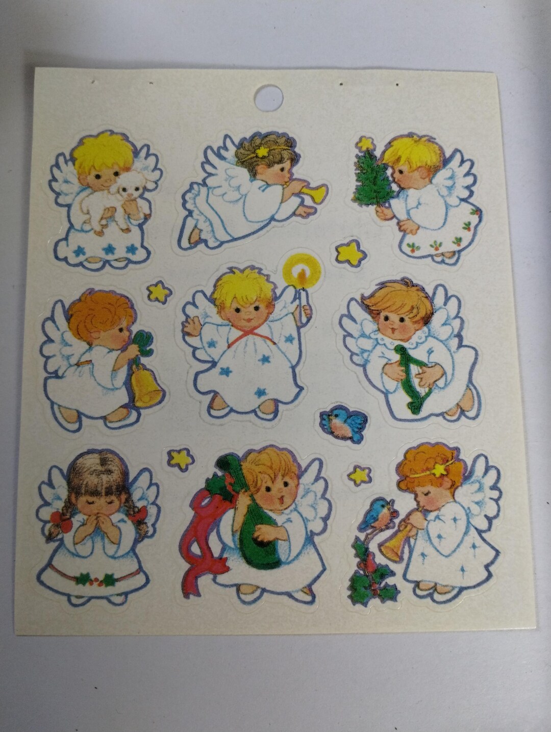 1990s Beautiful Child Angels Vintage Sticker Sheet by Redi-stix ...