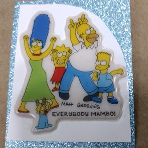 1980s 1990s Vintage Puffy Sticker - the Simpsons Family Portrait, Group ...