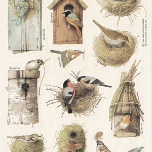 Vintage 1980s 1990s 2000s Hallmark Bird Houses, Roses/flowers Sticker ...