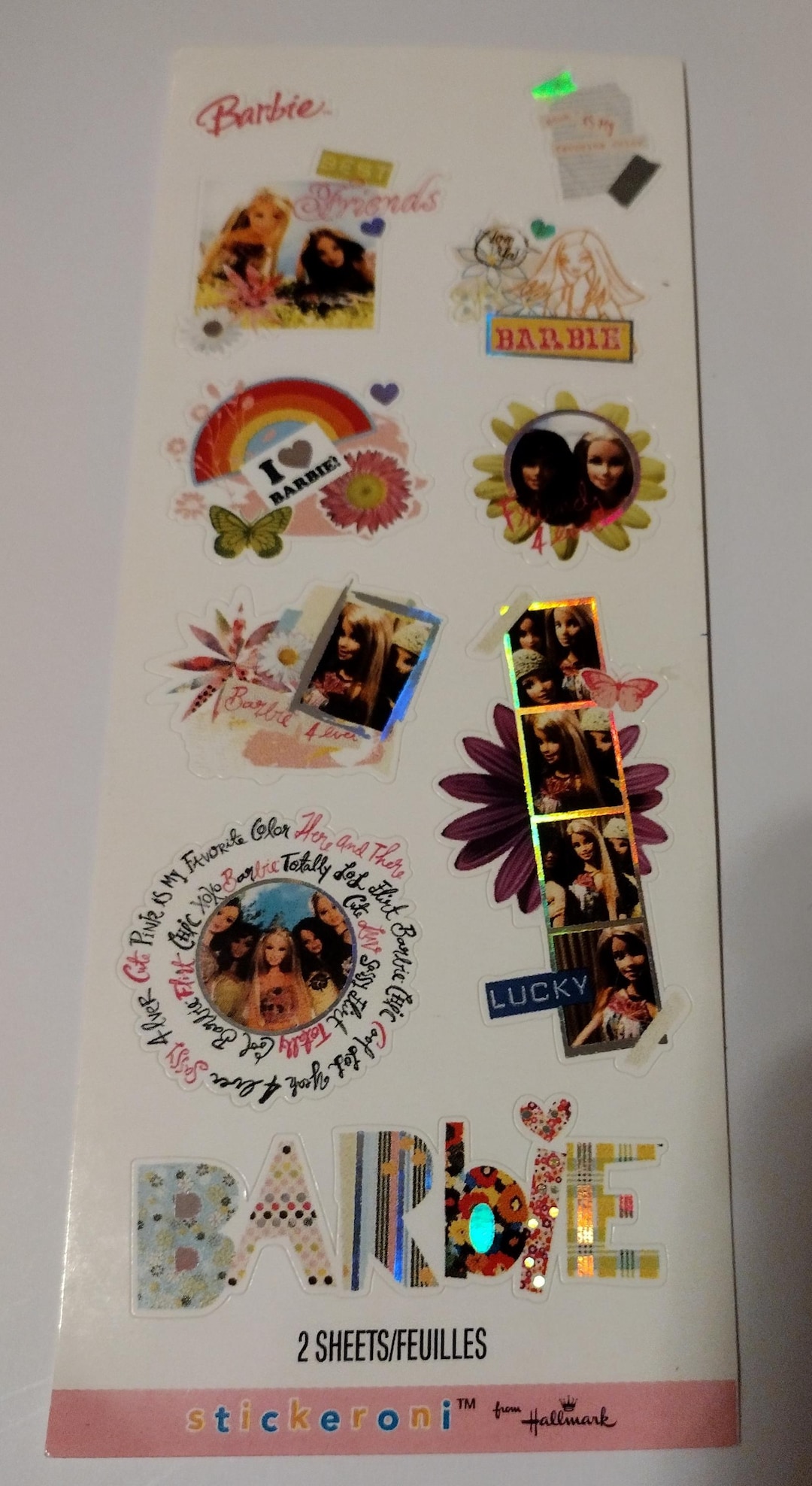 Vintage 1990s 2000s Barbie Sticker Sheet by Hallmark/mattel ...