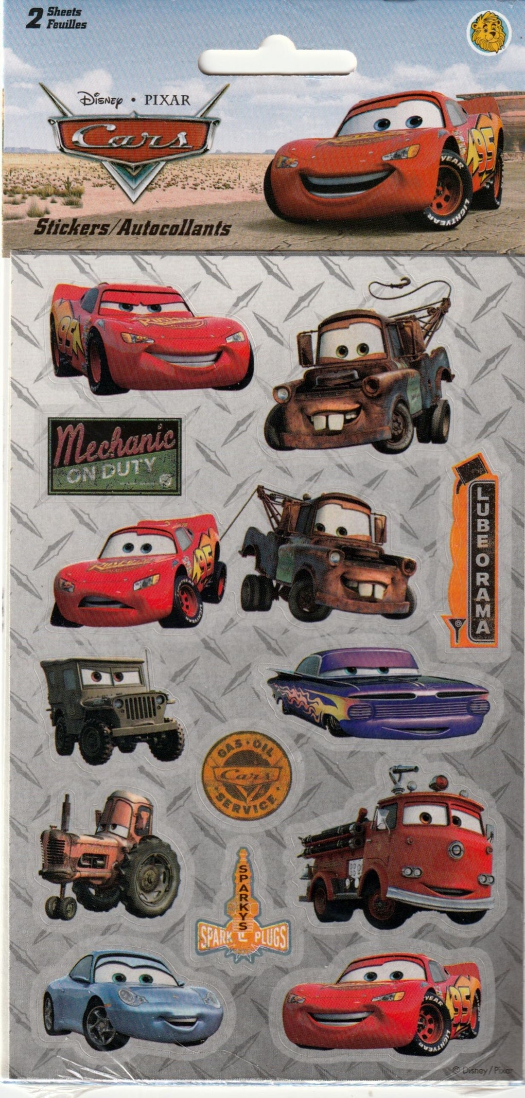 Vintage 1980s 1990s 2000s Cars Movie by Pixar Sandylion Maxi Sticker ...