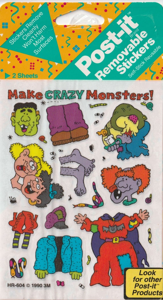 RARE FIND ~Vintage 1998 Halloween Candy Sticker Sheet NOS ...