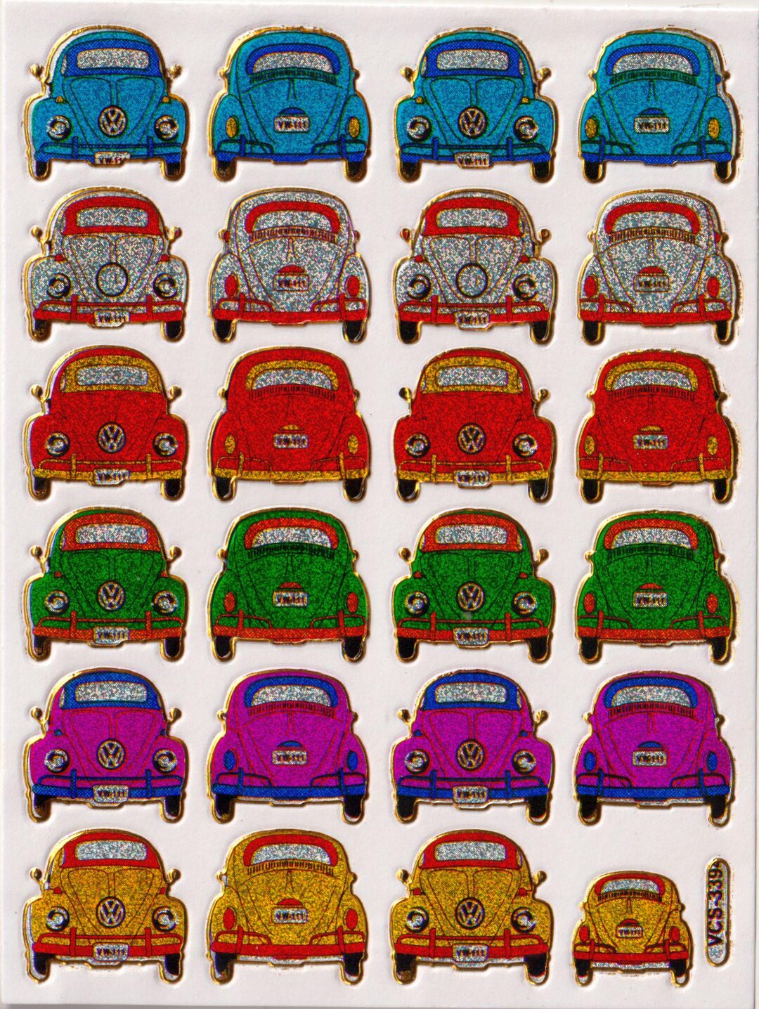 Vintage 1980s 1990s 2000s Kodak Photo Sticker Sheet, Prismatic From ...