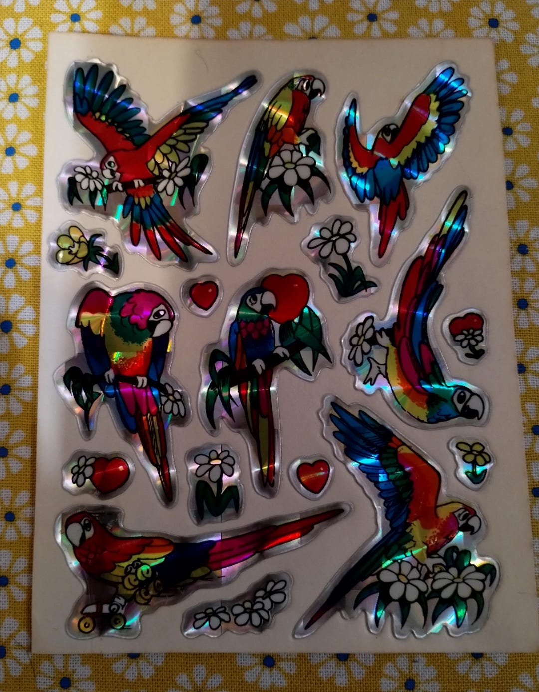 Vintage 1980s 1990s 2000s Kodak Photo Sticker Sheet, Prismatic From ...