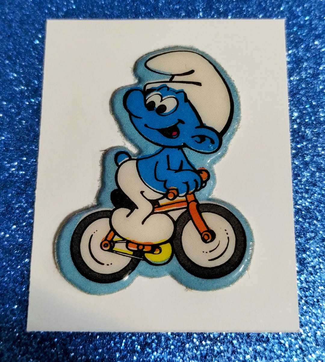 1980s 1990s 2000s Vintage Bicycle Riding Smurf, Rare and Restored Puffy ...