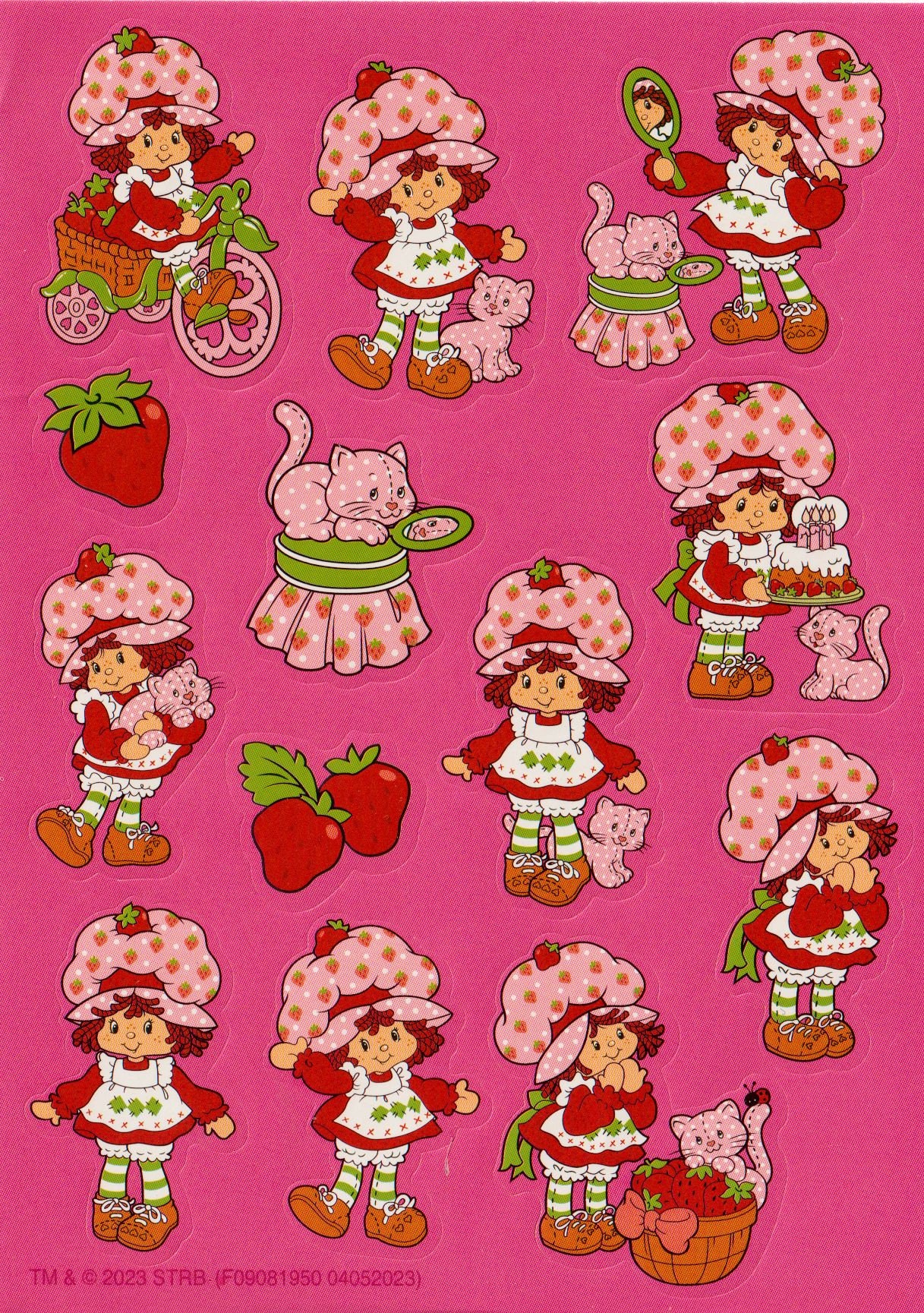 Strawberry Shortcake Sticker Sheets, C. 2023: Choose 1 Sheet, 1980s ...