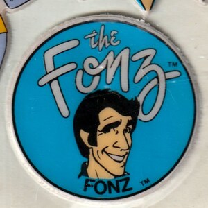 1980s Vintage Puffy Stickers, the Fonz and the Happy Days Gang Cartoon ...