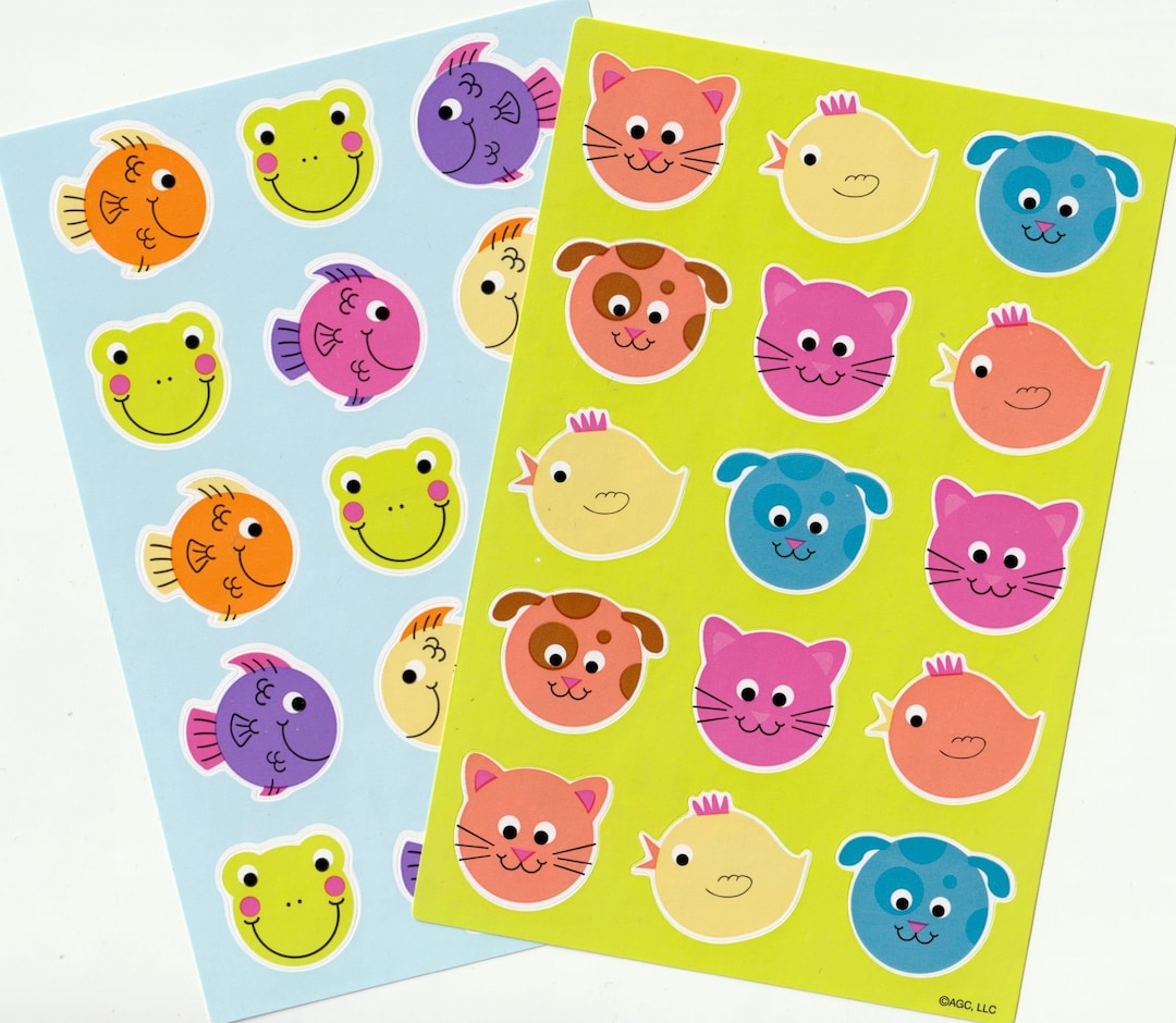 Vintage 1980s 1990s 2000s Sticker Sheet, American Greetings Set of 2 ...