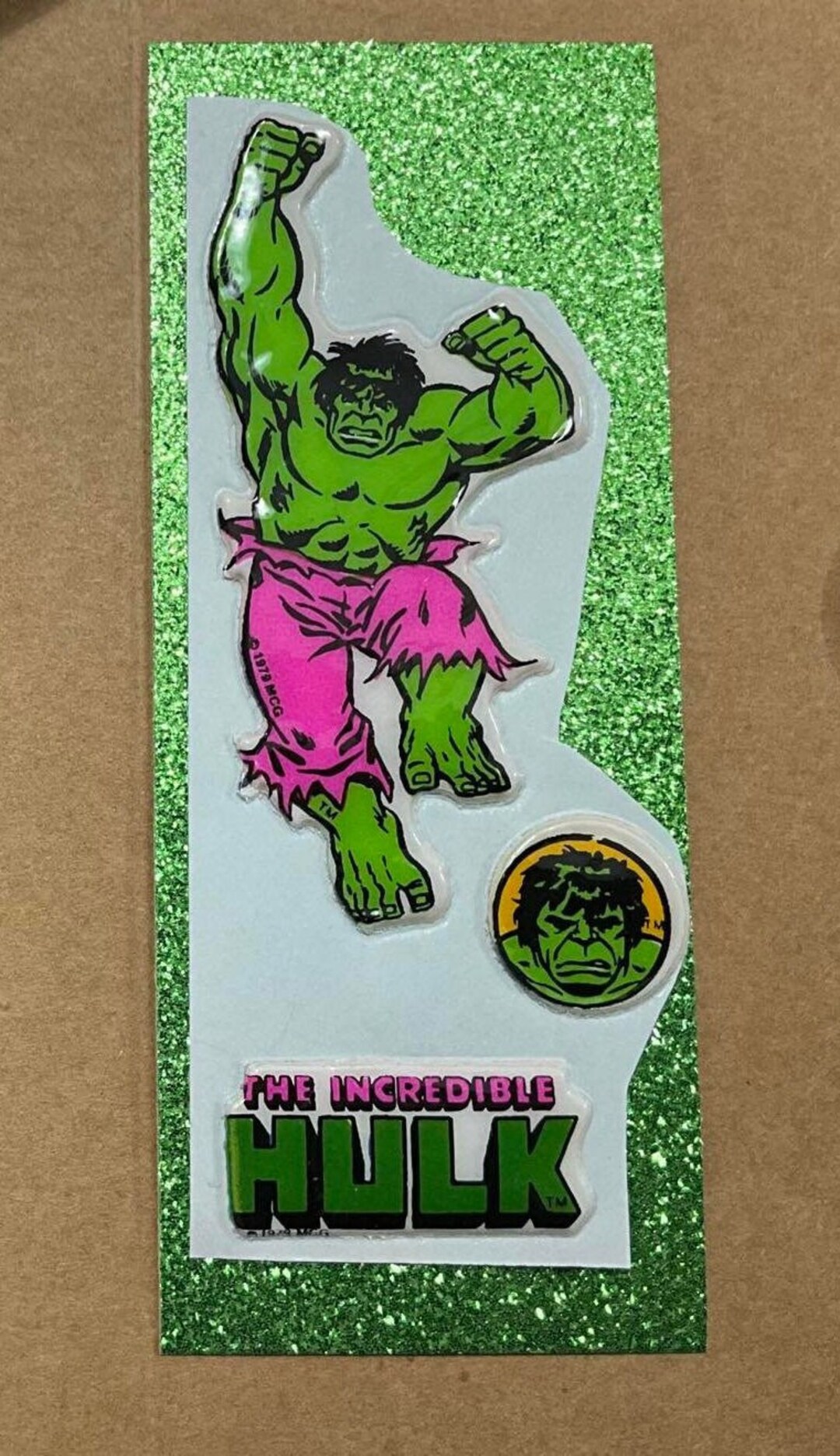 1980s Vintage Puffy Sticker DC Comics Superhero the Incredible Hulk ...