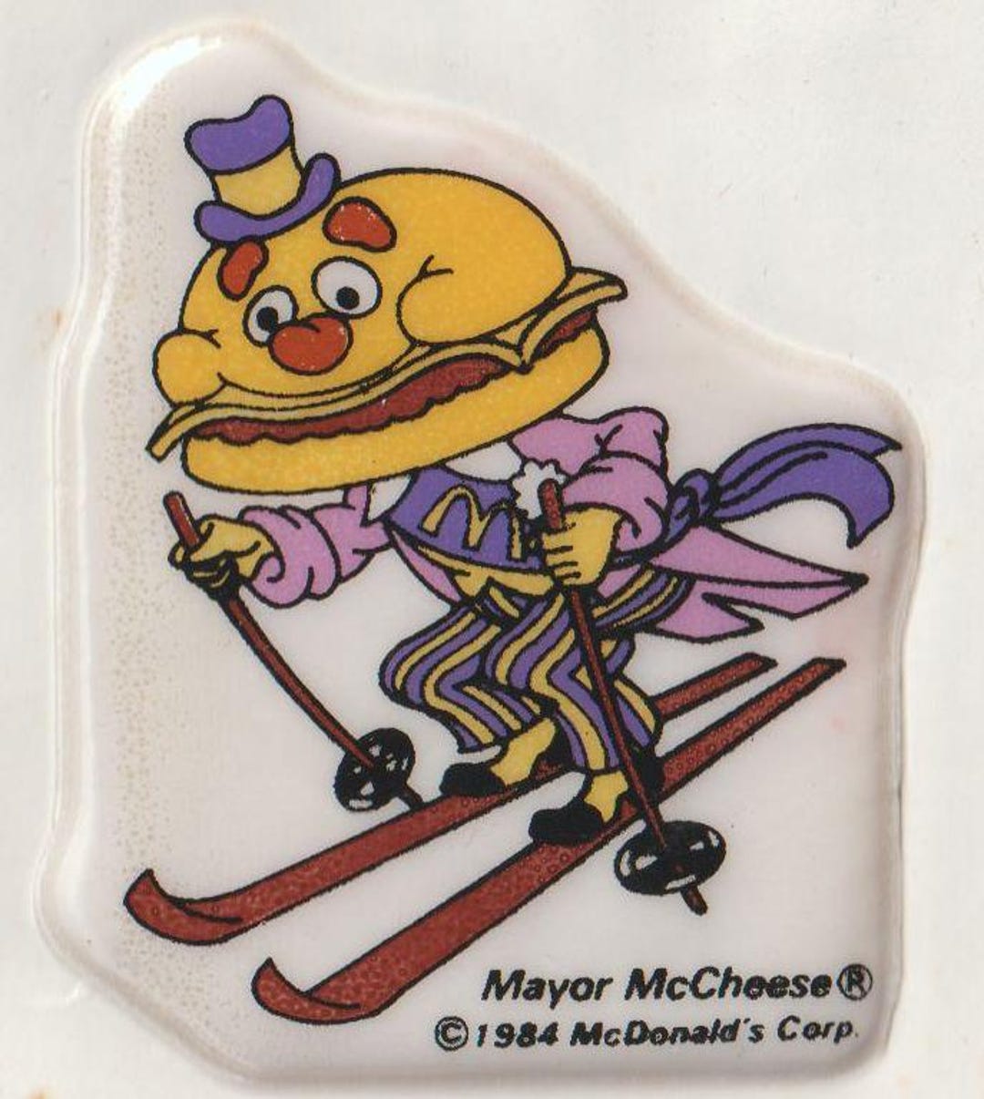 Vintage Stickers, 1980s Mcdonalds Puffy Mayor Mccheese Character 1984 ...