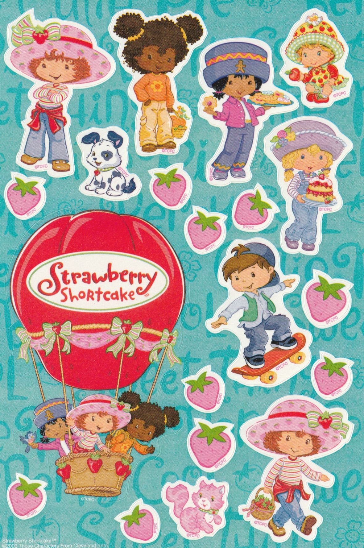 Strawberry Shortcake Sticker Sheets, 2000's: You Choose 1, 1980s 1990s ...
