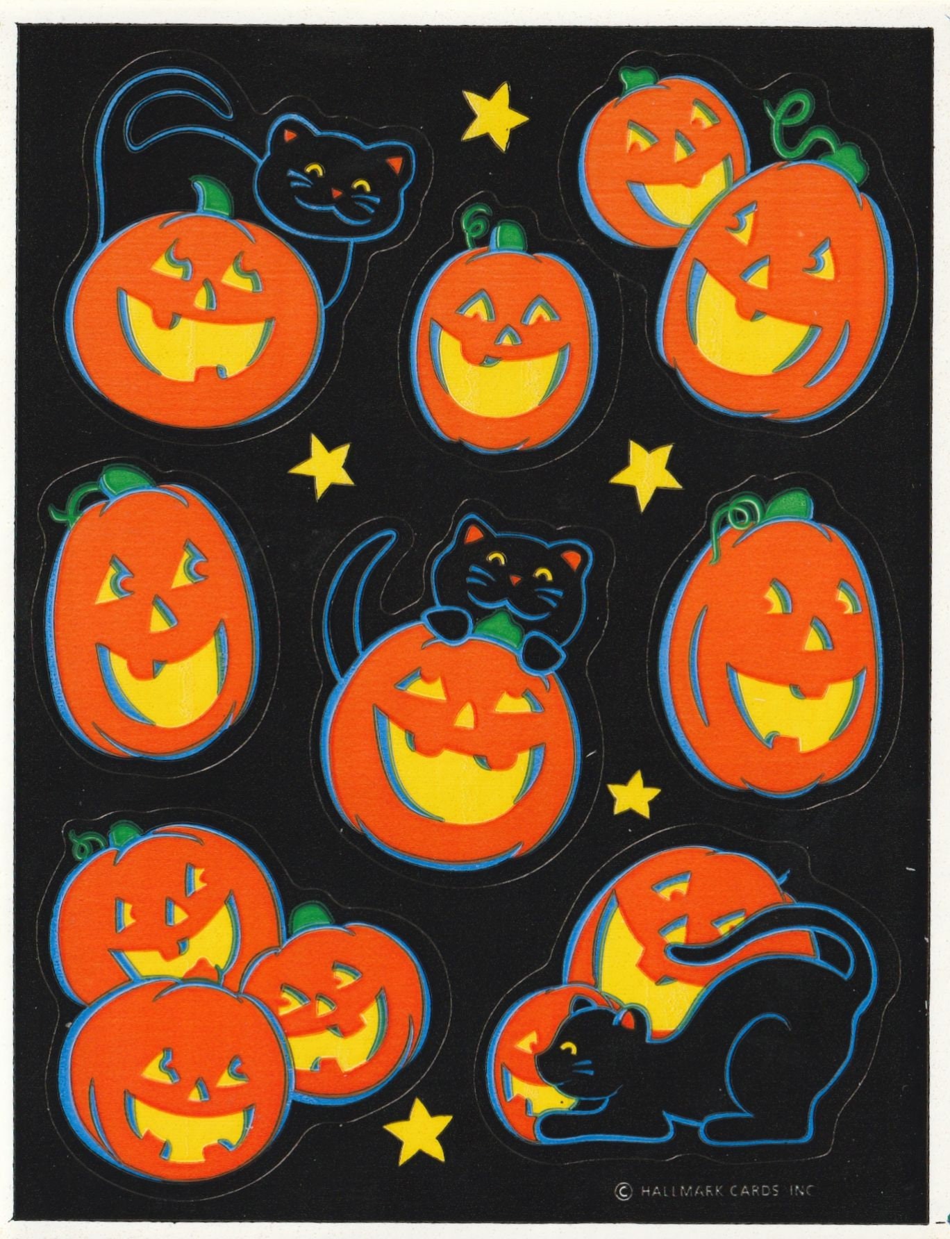 Vintage 1980s 1990s 2000s Sticker Sheets: Hallmark Halloween - Etsy