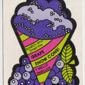 Set 1:mello Smello Vintage 1980s/1990s Scratch & Sniff Stickers, Rose ...