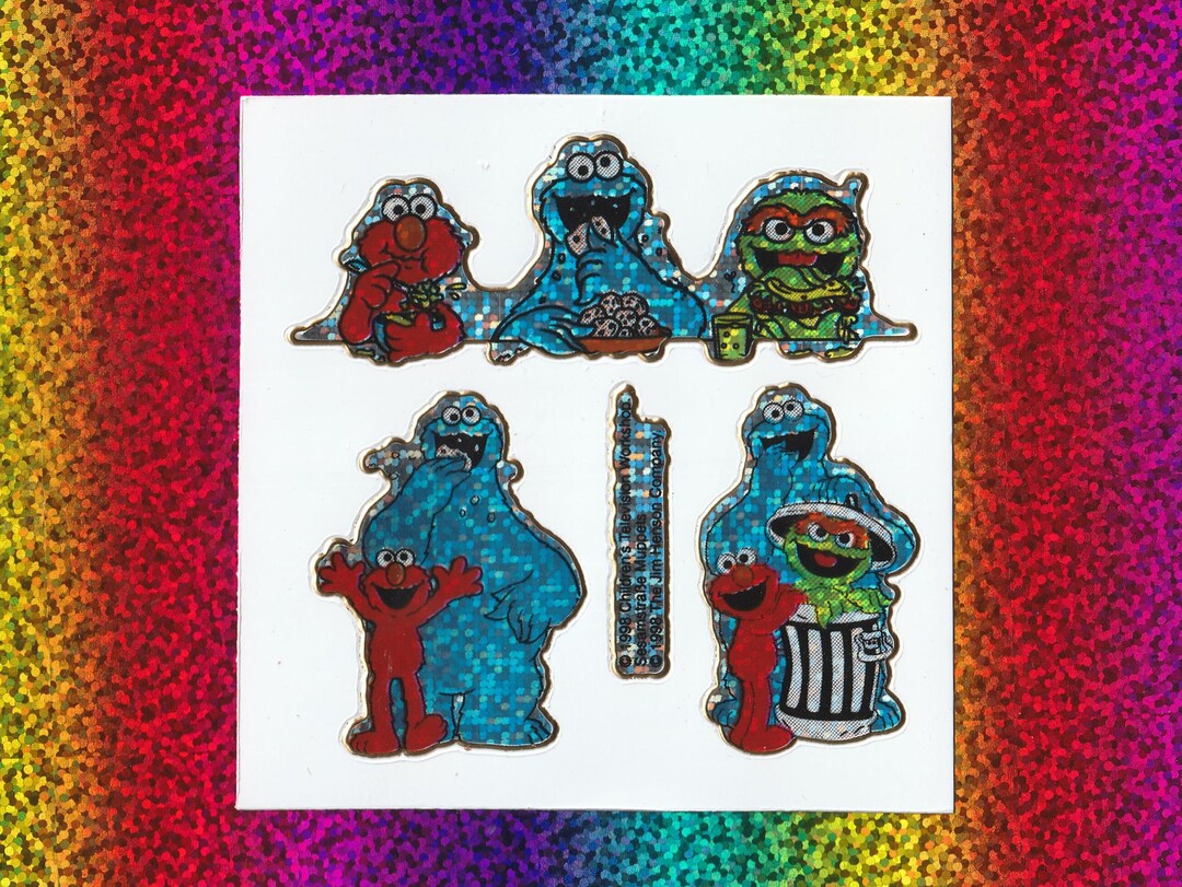 1980s 1990s Kodak Vending Machine Stickers, Sesame Street's Elmo ...